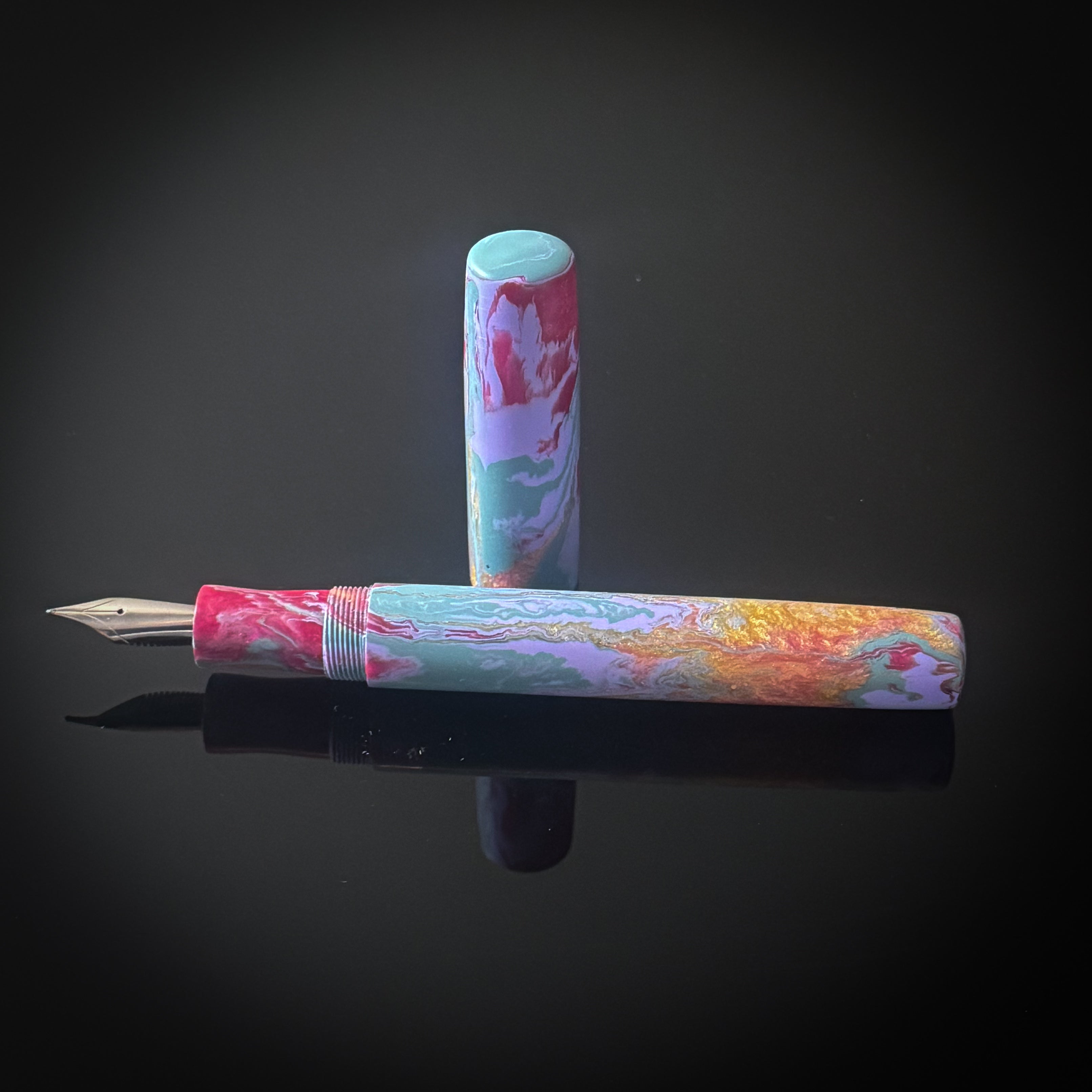 Coral Bloom Extra Long Arlington Fountain Pen Low Lustre Finish - Jowo ...